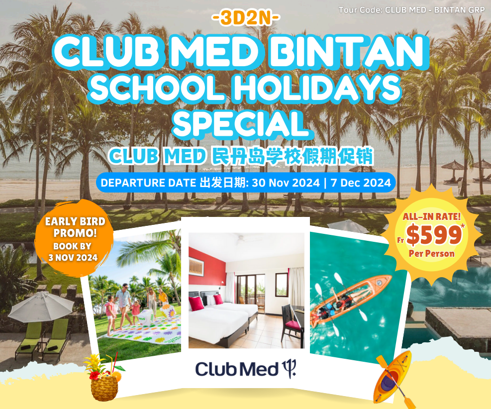 Club Med Bintan - WTS Travel & Tours - Tours Packages, Coaches, Cruises ...